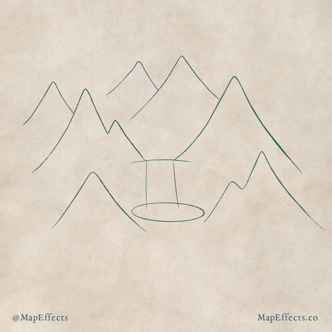 How to Draw Waterfalls on Your Fantasy Maps — Map Effects