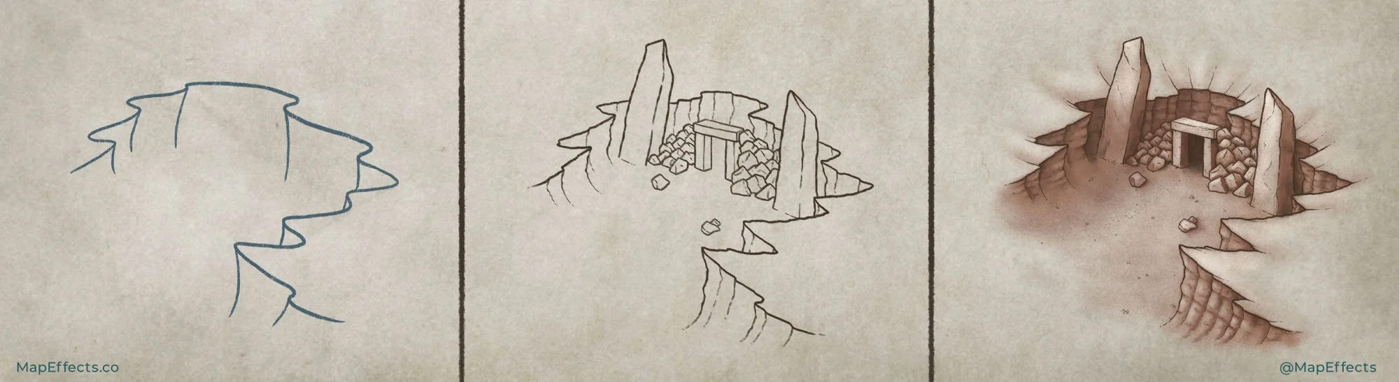 How to Draw a Tomb on Your Fantasy Maps — Map Effects