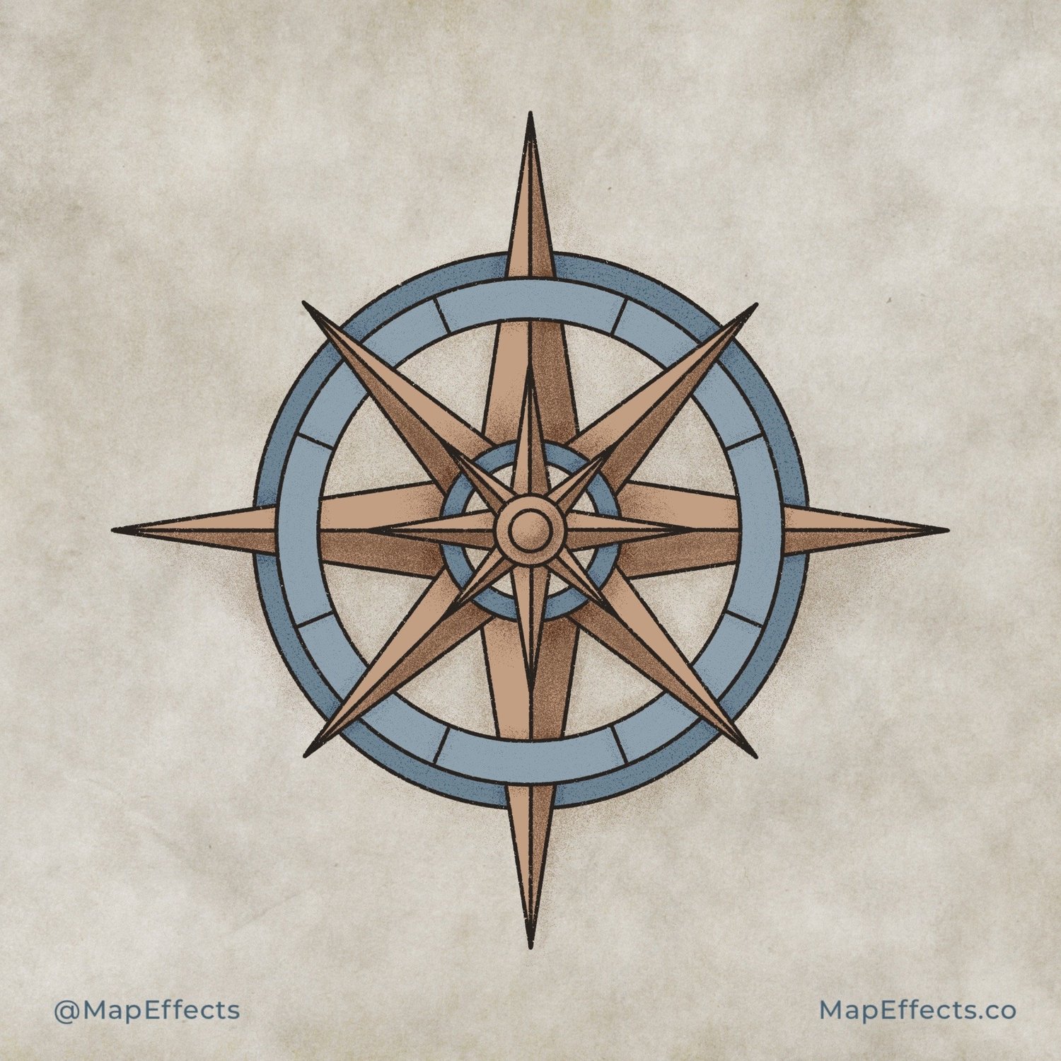 How to Draw a Compass On Your Fantasy Maps — Map Effects