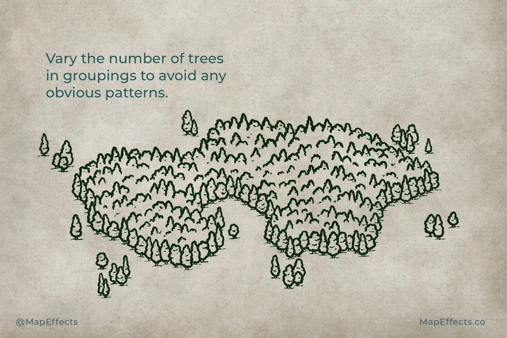 How to Draw Old-Growth Forests on Fantasy Maps — Map Effects
