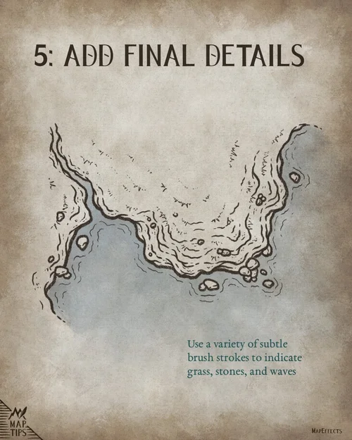 Drawing Cliffs on Coastlines in Top Down Perspective for Your Fantasy ...