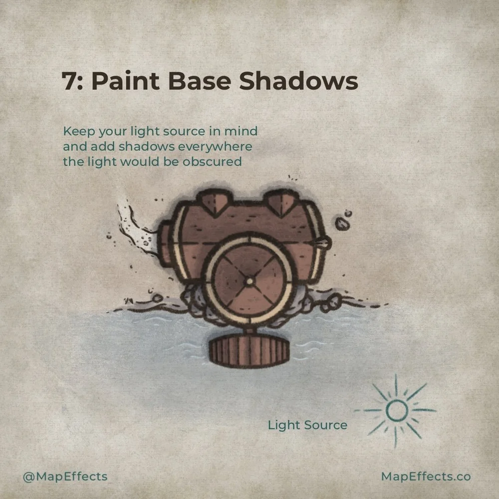 How to Draw a Waterwheel on Your City Maps — Map Effects