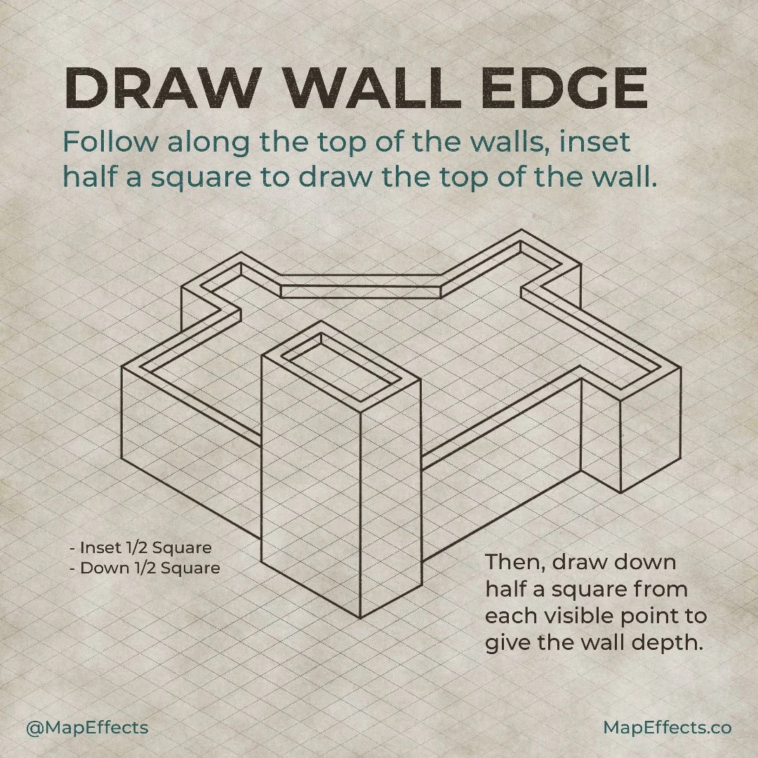 How to Draw an Isometric Fortress on Your Fantasy Maps — Map Effects