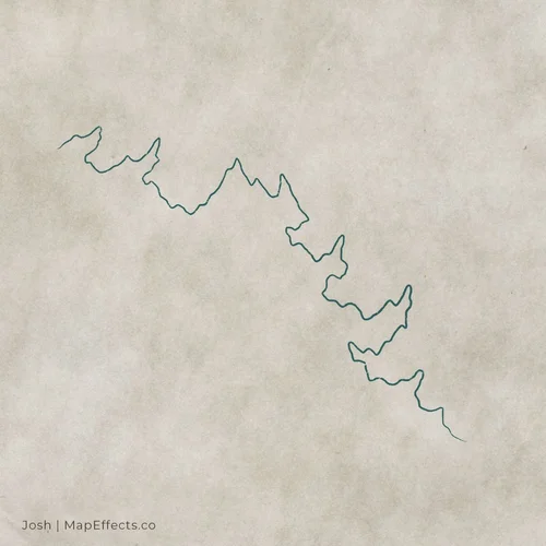 How to Draw Ridge-Line Mountains on Your Fantasy Maps — Map Effects
