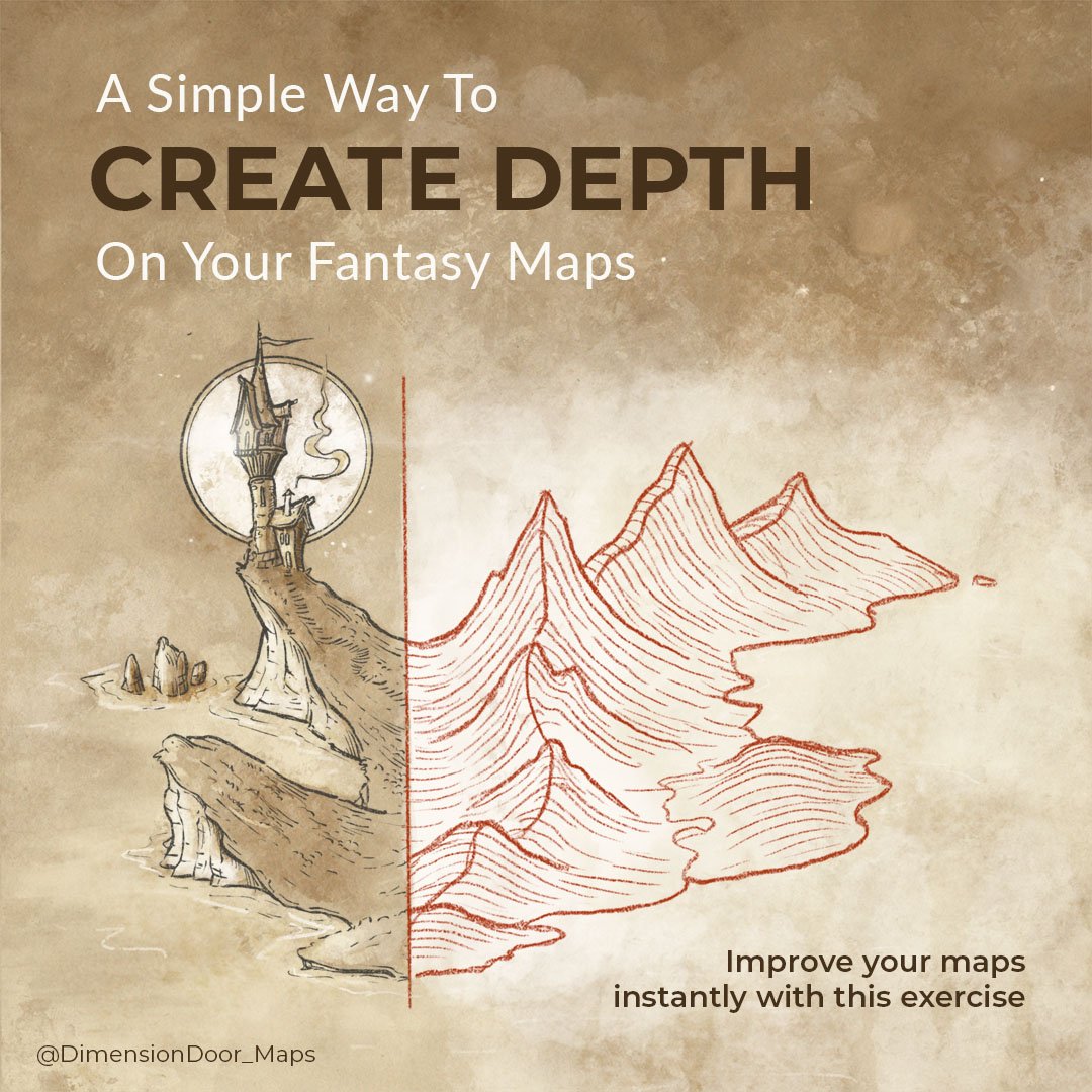 A Simple Way to Create Depth on Your Fantasy Maps — Map Effects