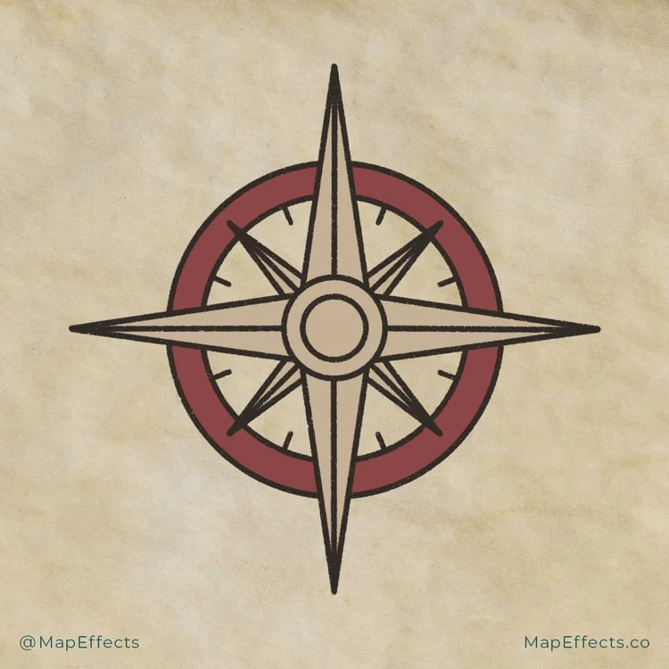 How to Draw a Compass Rose on Your Fantasy Maps — Map Effects