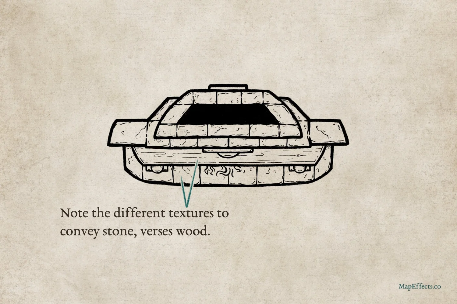 How to Draw a Fireplace on an RPG Interior Map — Map Effects