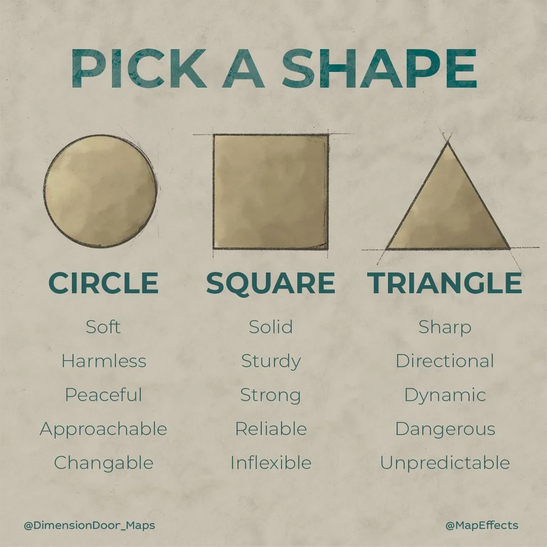 Using Shape Language for Fantasy Maps to Give Character — Map Effects