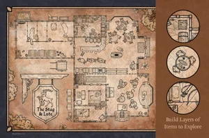 Inns & Taverns Map Builder for Your RPG Interior Maps — Map Effects