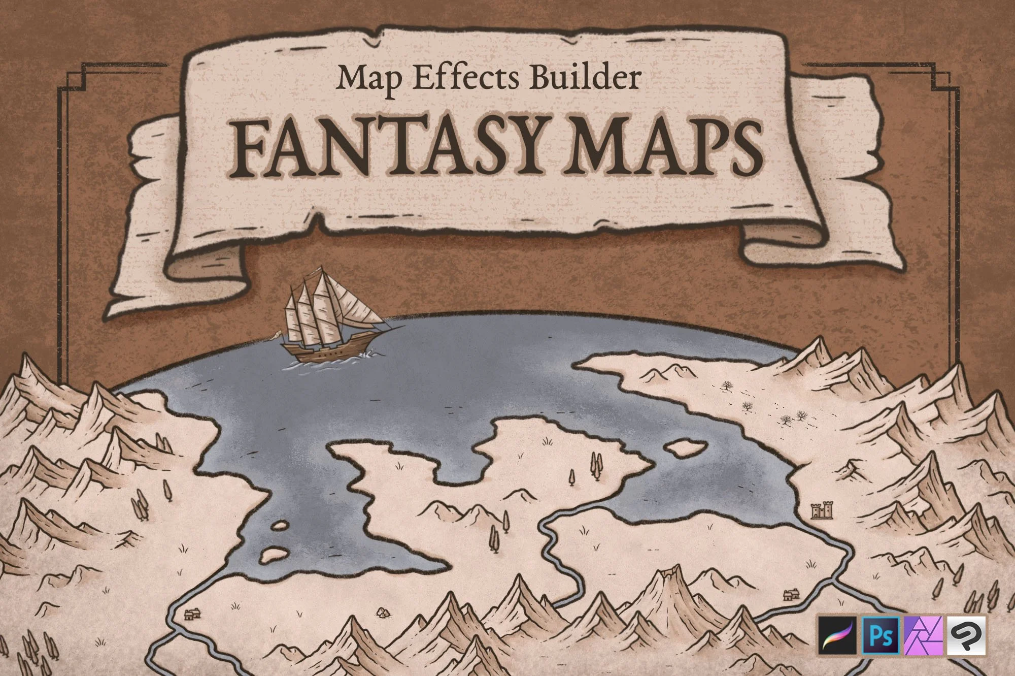 How to Draw a Castle Icon on Your Fantasy Maps — Map Effects