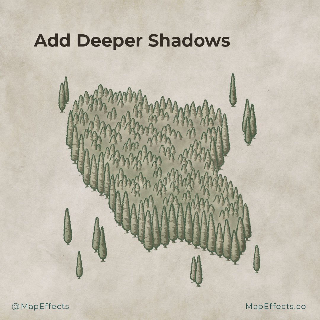 How to Draw a Forest on Your Fantasy Maps — Map Effects