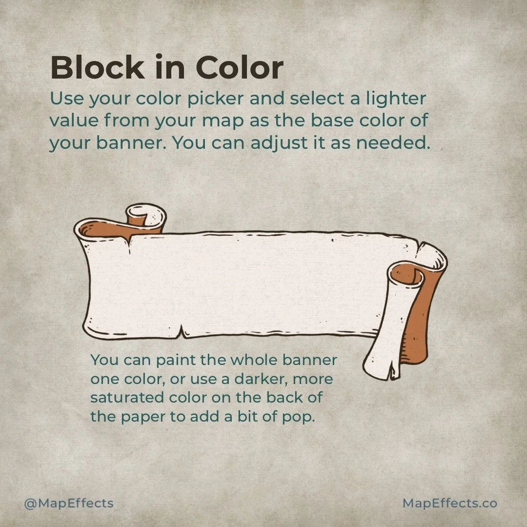 How to Draw Banners on your Fantasy Maps — Map Effects