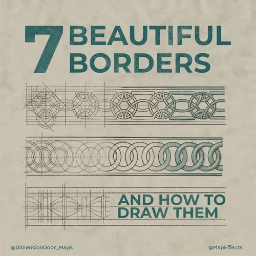 How to Draw 7 Fantasy Map Borders — Map Effects