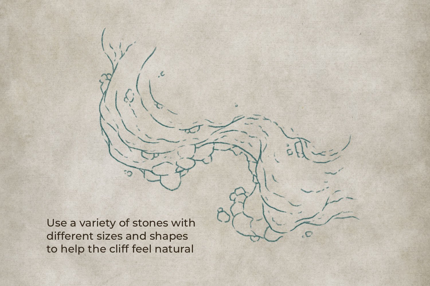 How to Draw a Cave Entrance in a Cliff on Your RPG Maps — Map Effects