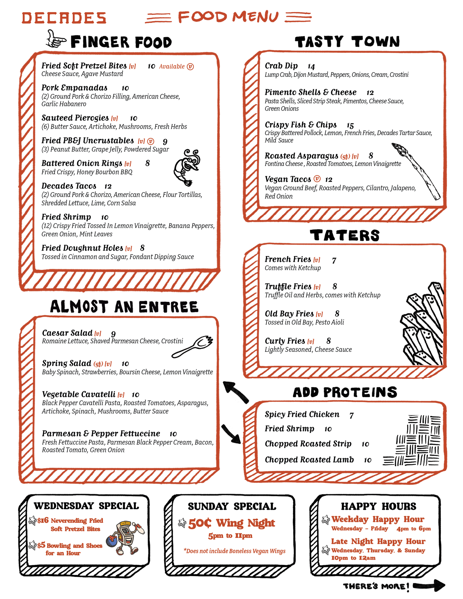 Food Menu — Decades