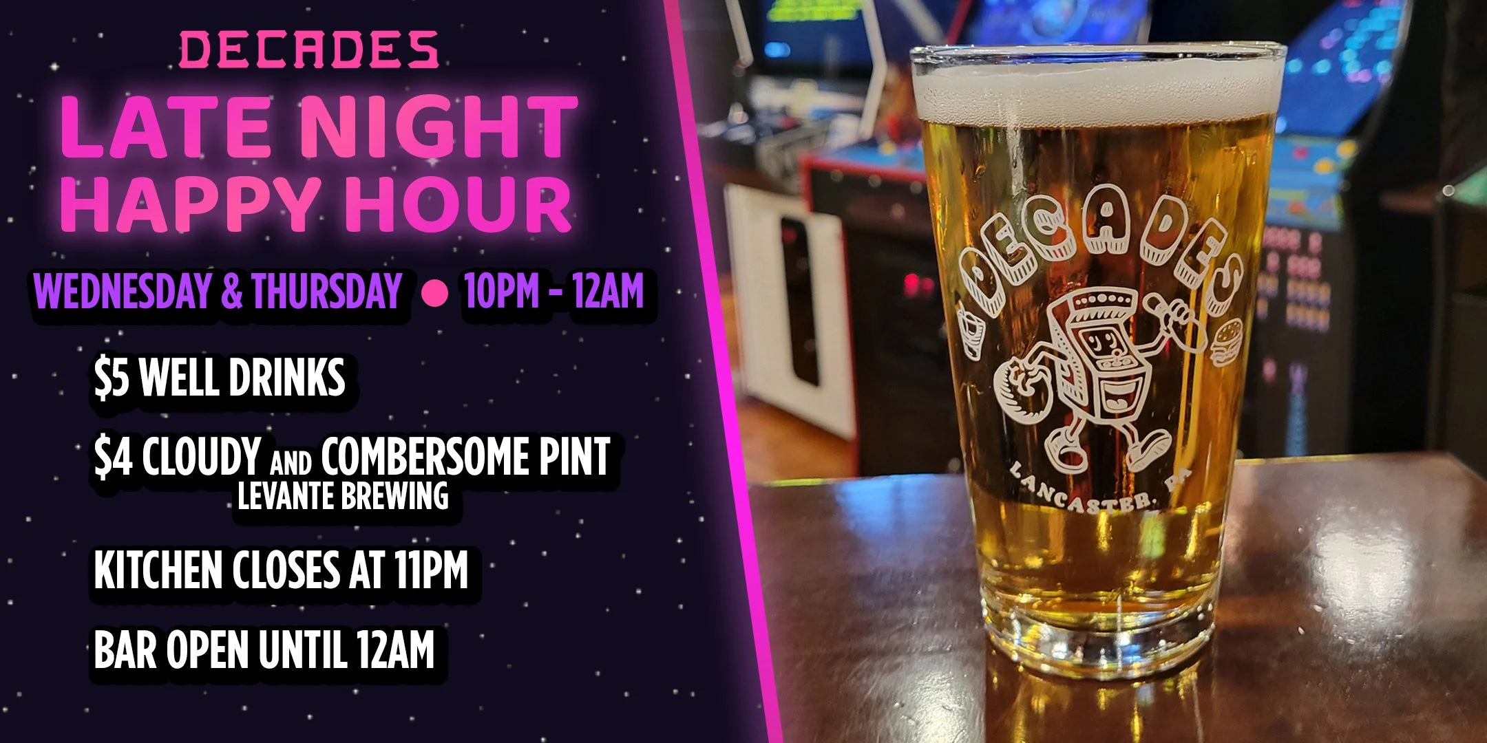 Specials & Happenings — Decades