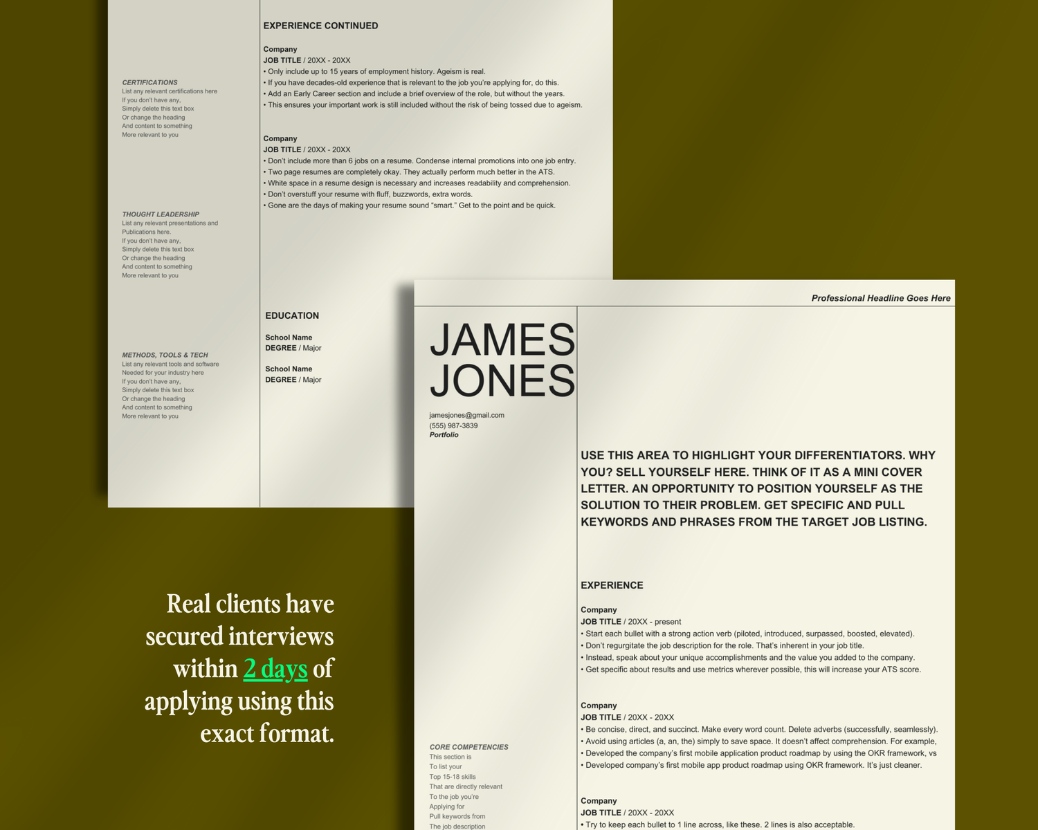 Creative Minimalist Resume Template for Designers | ATS-Friendly & Easy ...