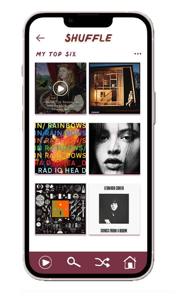 Shuffle - UX/UI case study — Lily Gagnon
