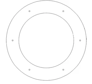 Ash Door Furniture — Round Vision Panel ASH300 ASH 300