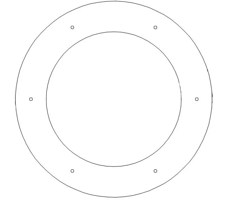 Ash Door Furniture — Round Vision Panel ASH300 ASH 300