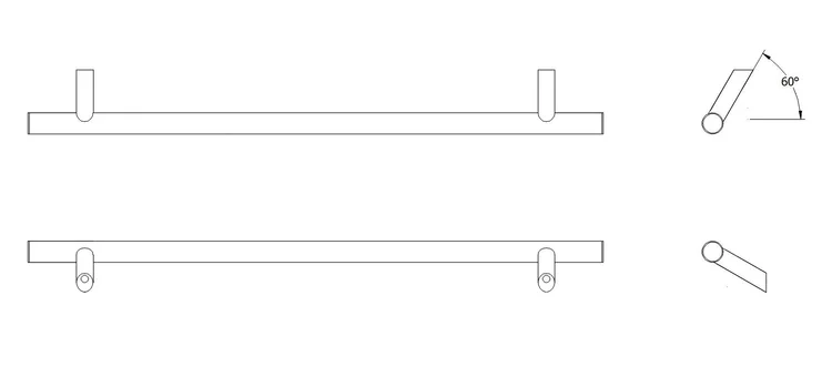 Ash Door Furniture — Offset Pull Door Handles | Full Height Door ...