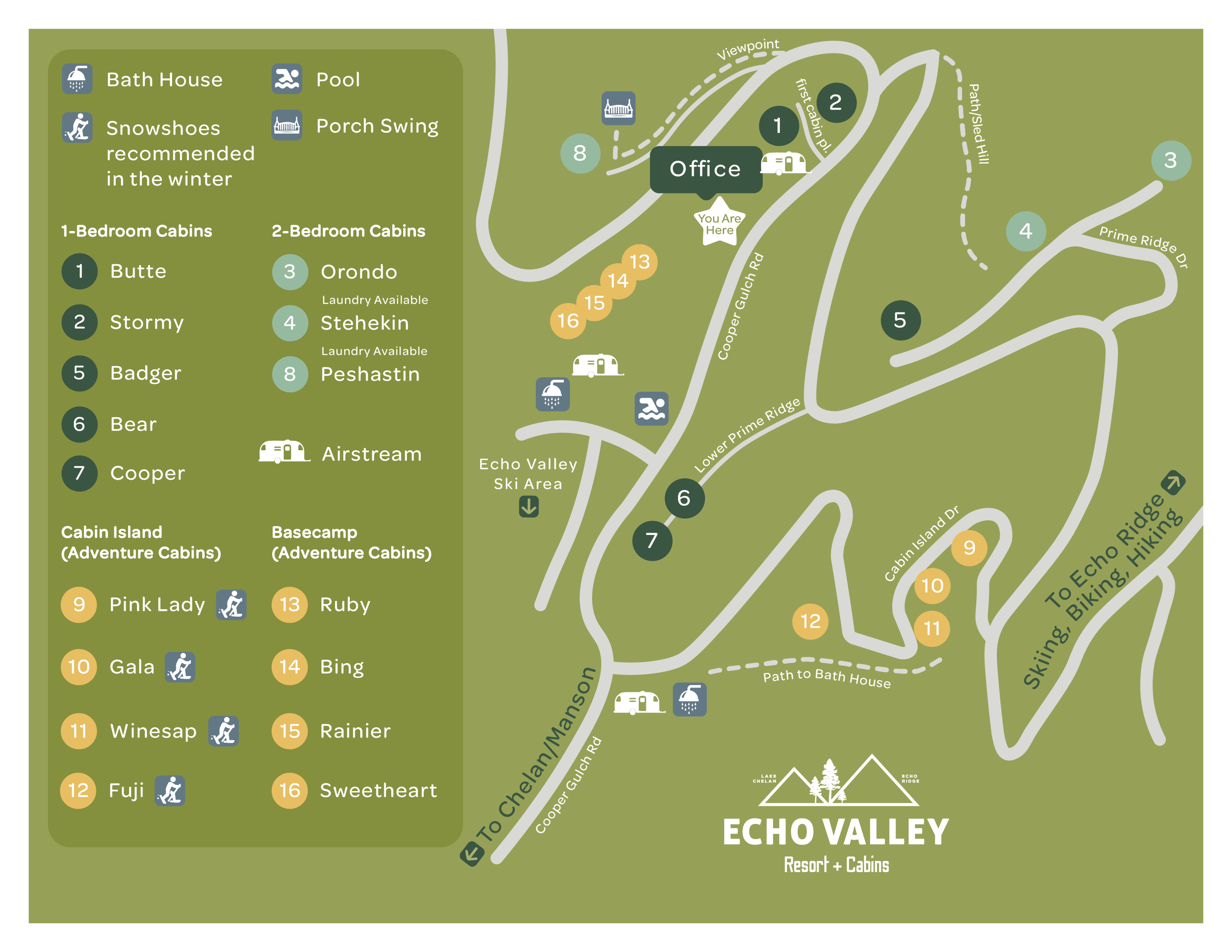Resort Map — Echo Valley Resort & Cabins