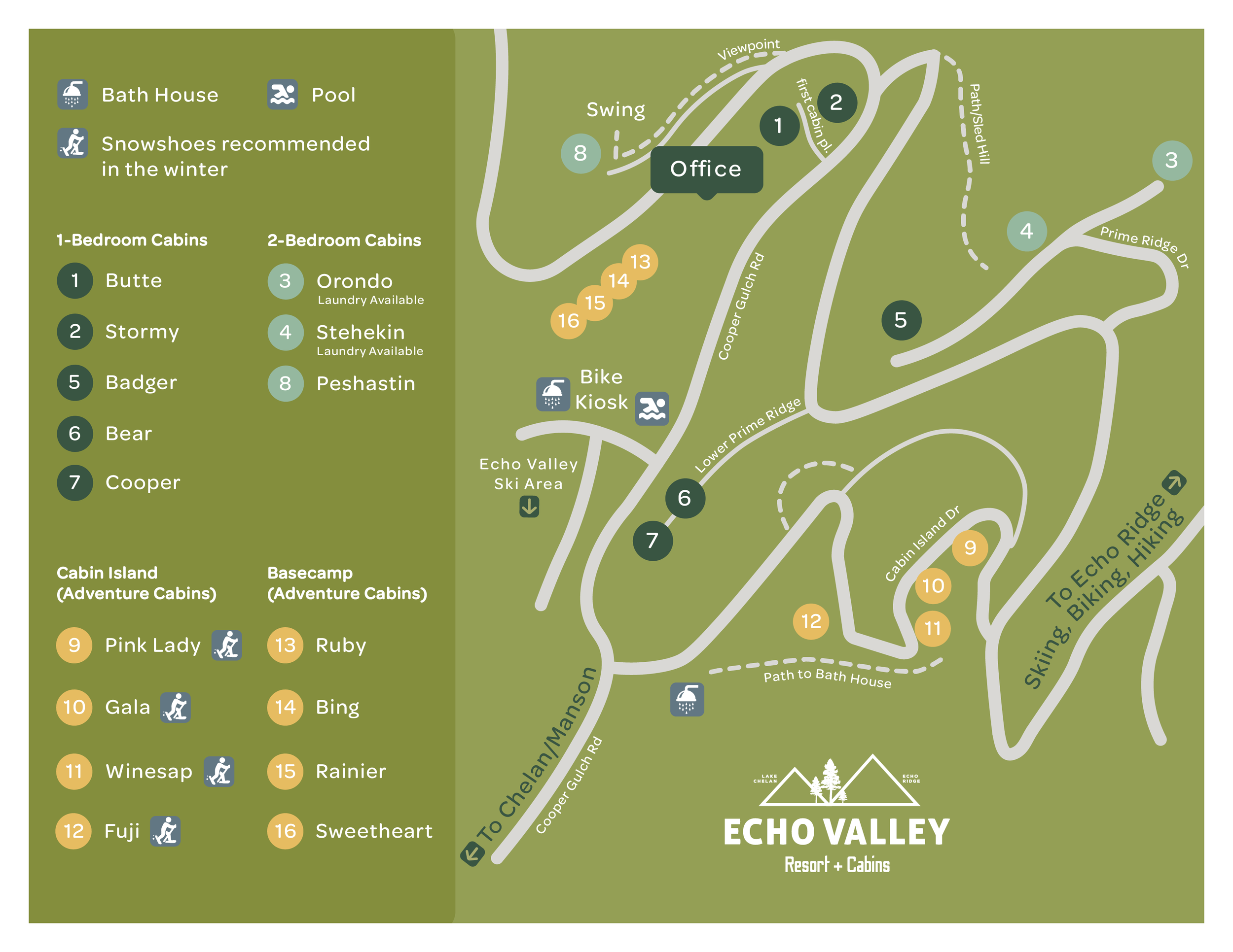 Resort Map — Echo Valley Resort & Cabins