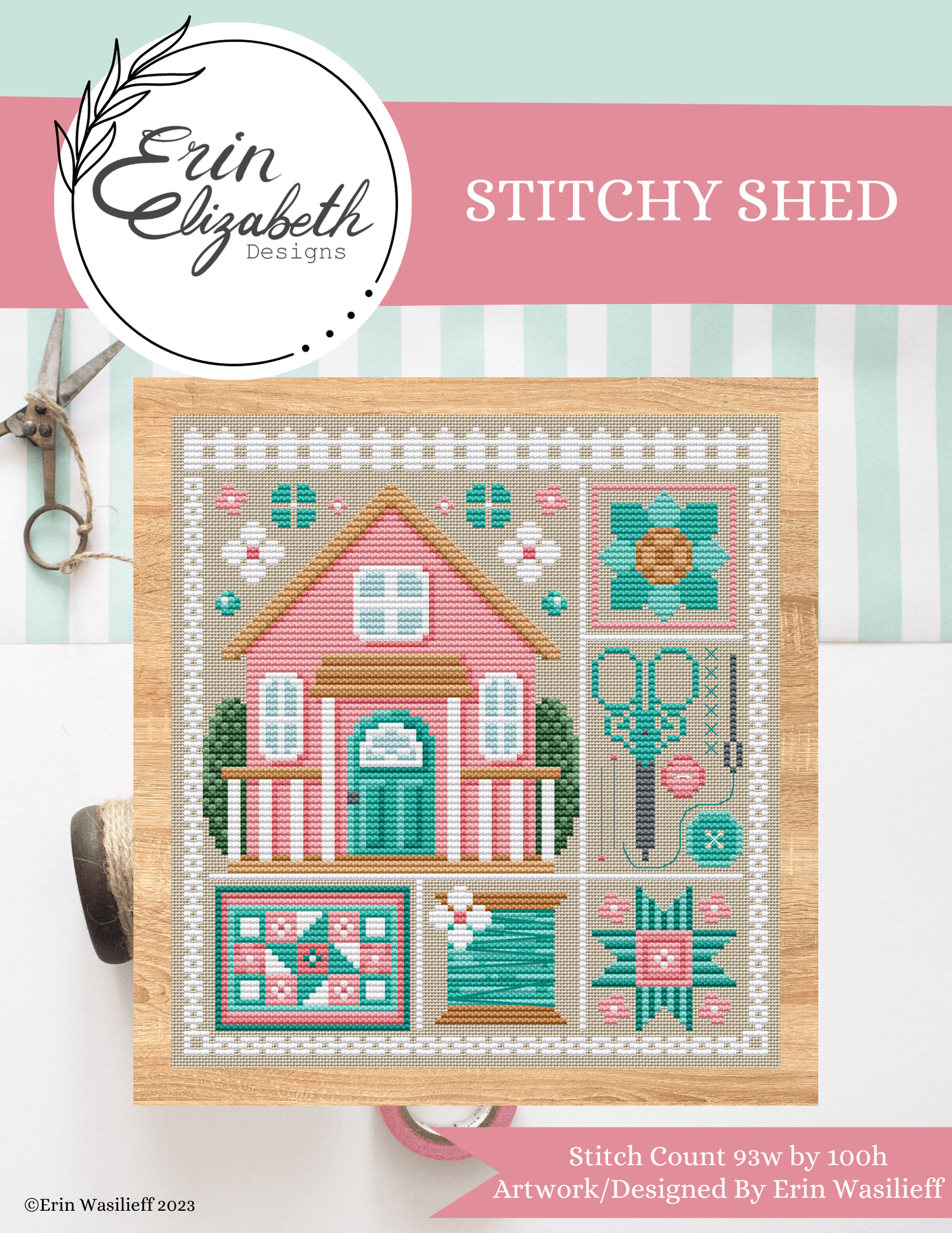 Sewing Tomato — Erin Elizabeth Designs | Cross Stitch Designer