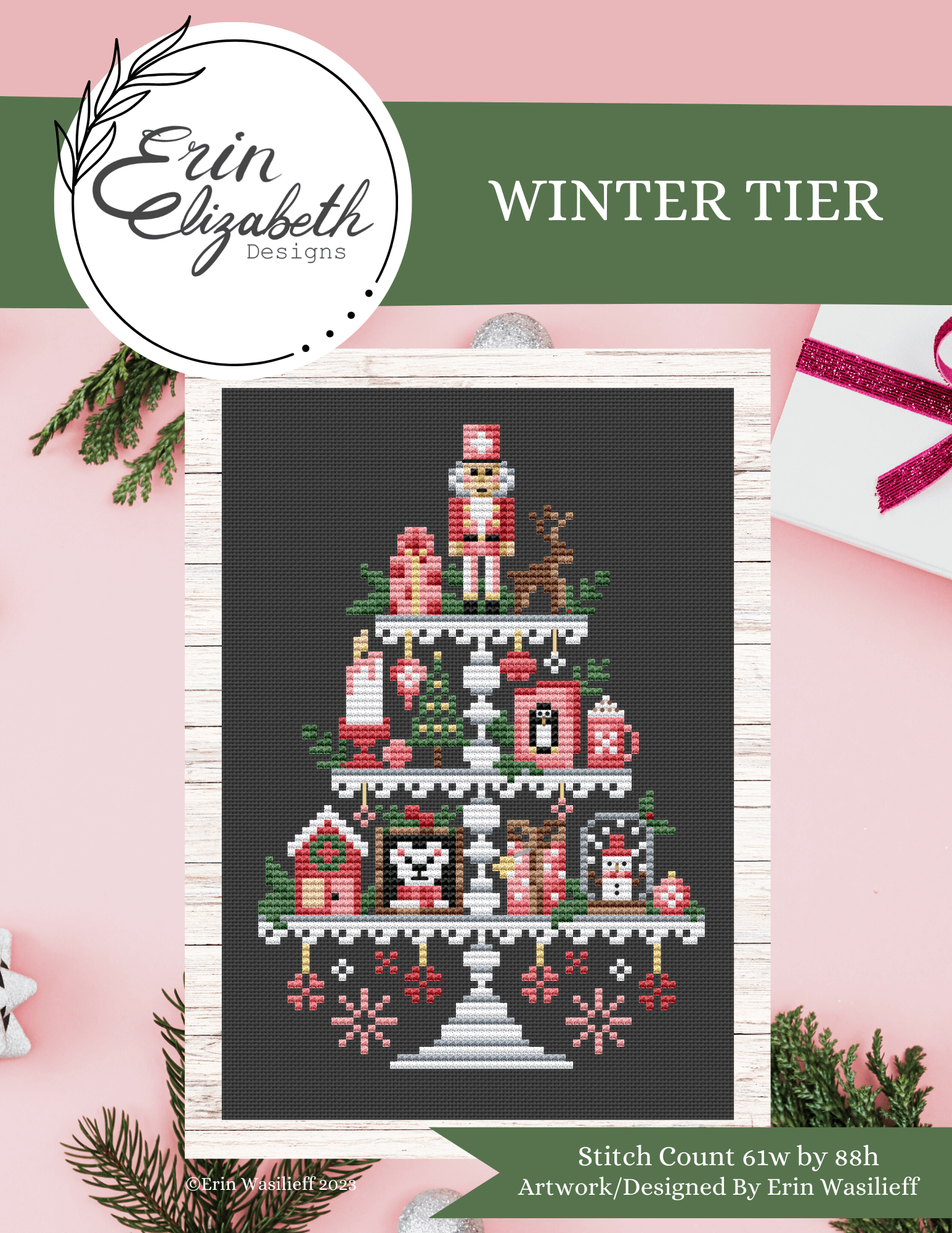 English Tier — Erin Elizabeth Designs | Cross Stitch Designer