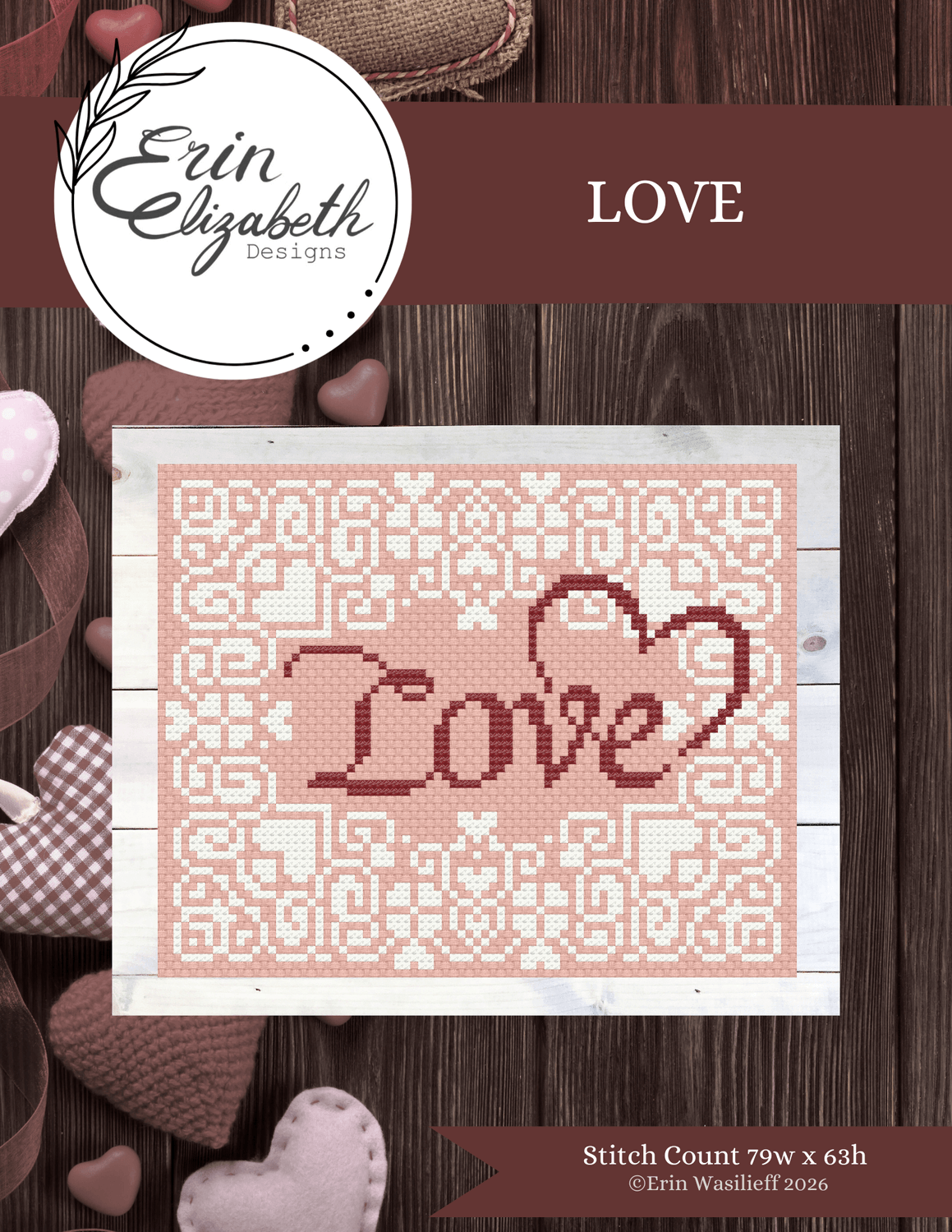 Love — Erin Elizabeth Designs | Cross Stitch Designer