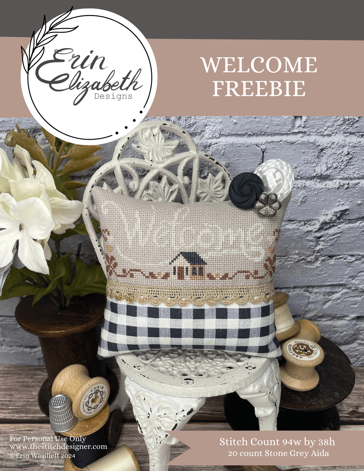 Free Patterns to Enjoy — Erin Elizabeth Designs | Cross Stitch Designer