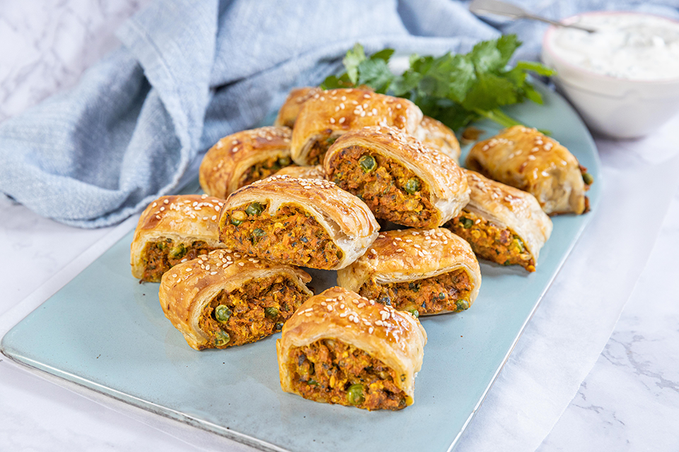 Curried Vegetable Sausage Rolls — Good Chef Bad Chef