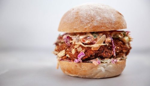 Korean Fried Chicken Burger — Good Chef Bad Chef
