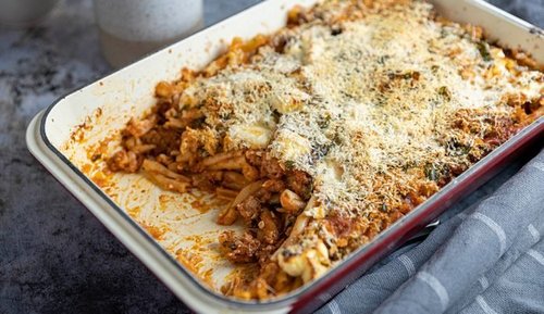 Bolognese Pasta Bake — Good Chef Bad Chef