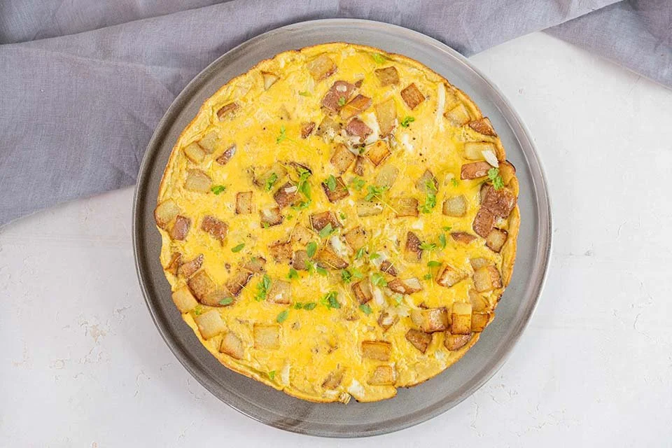 Simple Potato Omelette — Good Chef Bad Chef