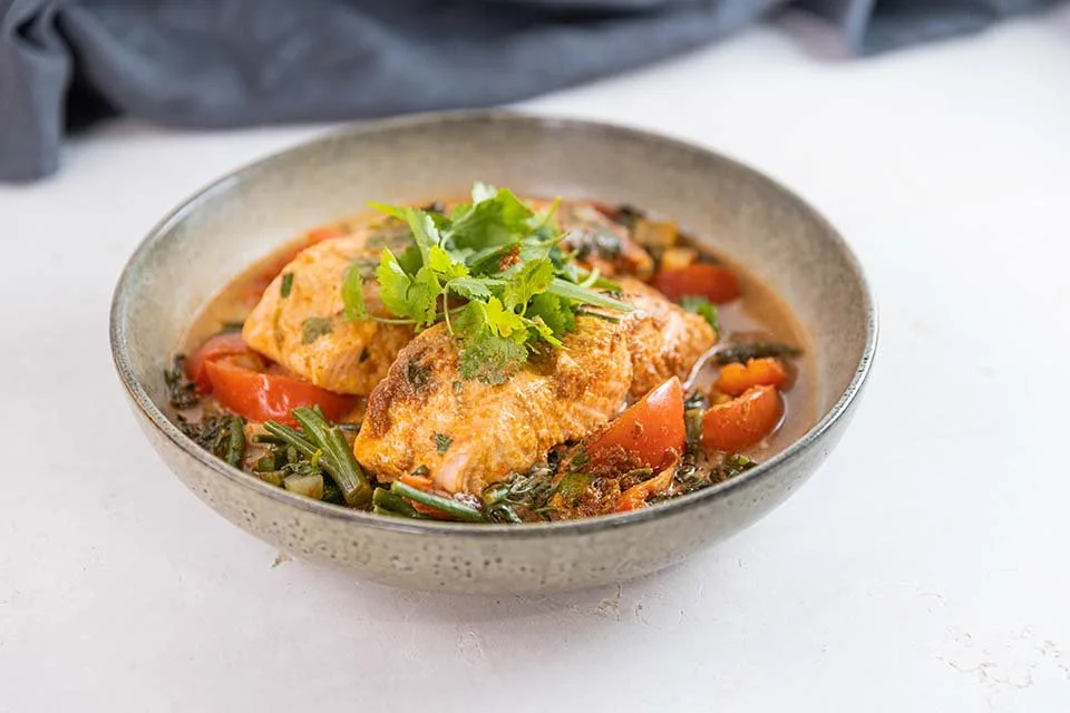 Steamed Red Curry Salmon — Good Chef Bad Chef