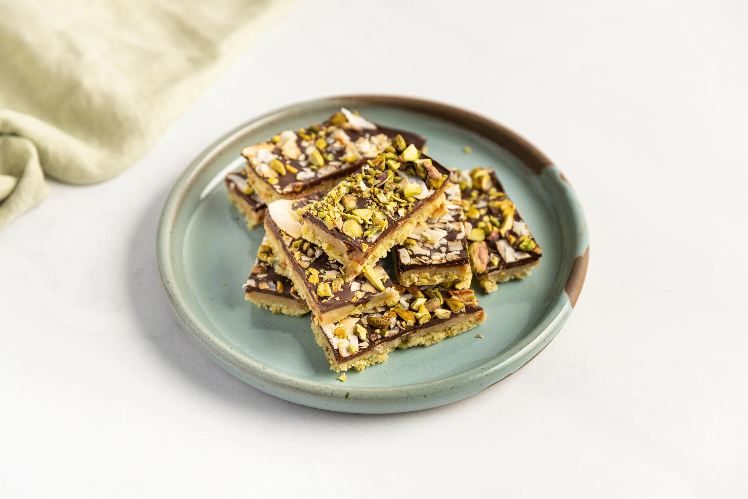 Coconut Tahini Slice — Good Chef Bad Chef