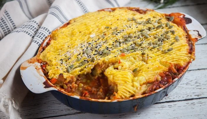 Four Bean Shepards Pie — Good Chef Bad Chef