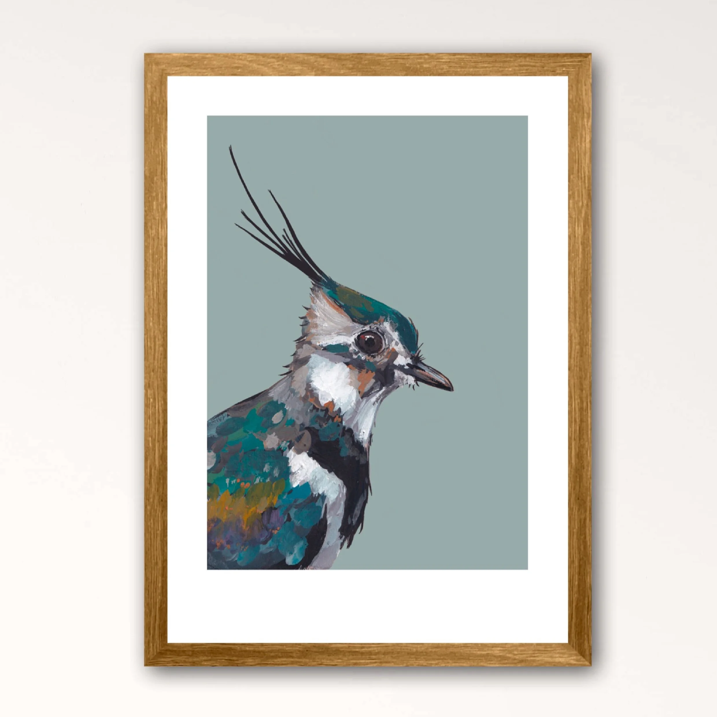 Lapwing bird art print FSC certified paper A3 A4 original art wildlife ...