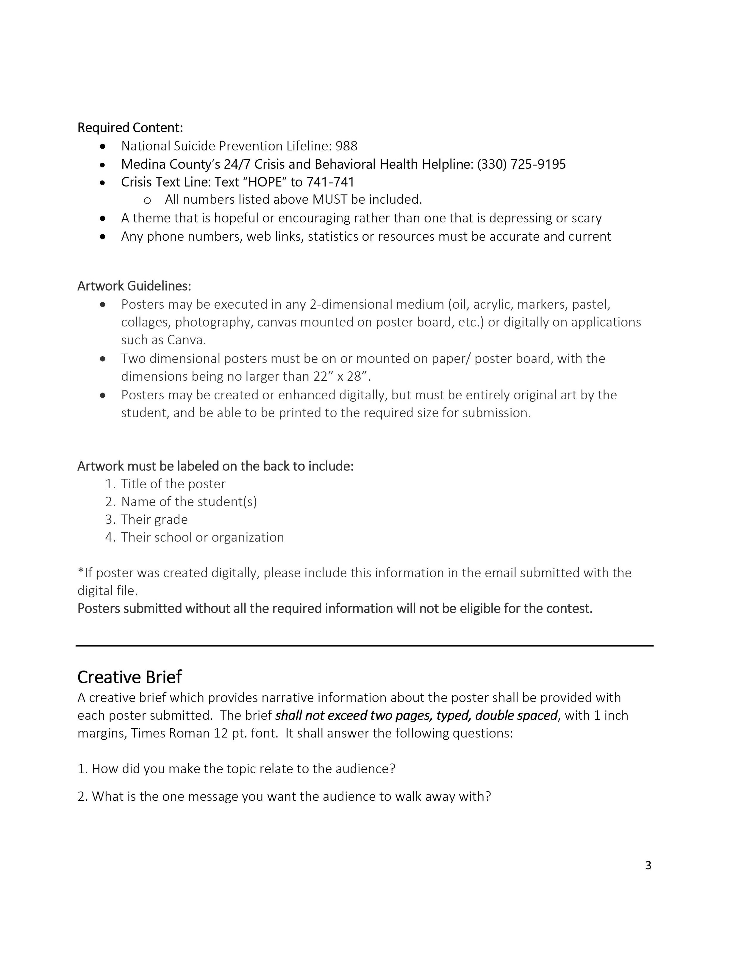 Art Made Lives Saved Middle School Poster Contest — Alternative Paths