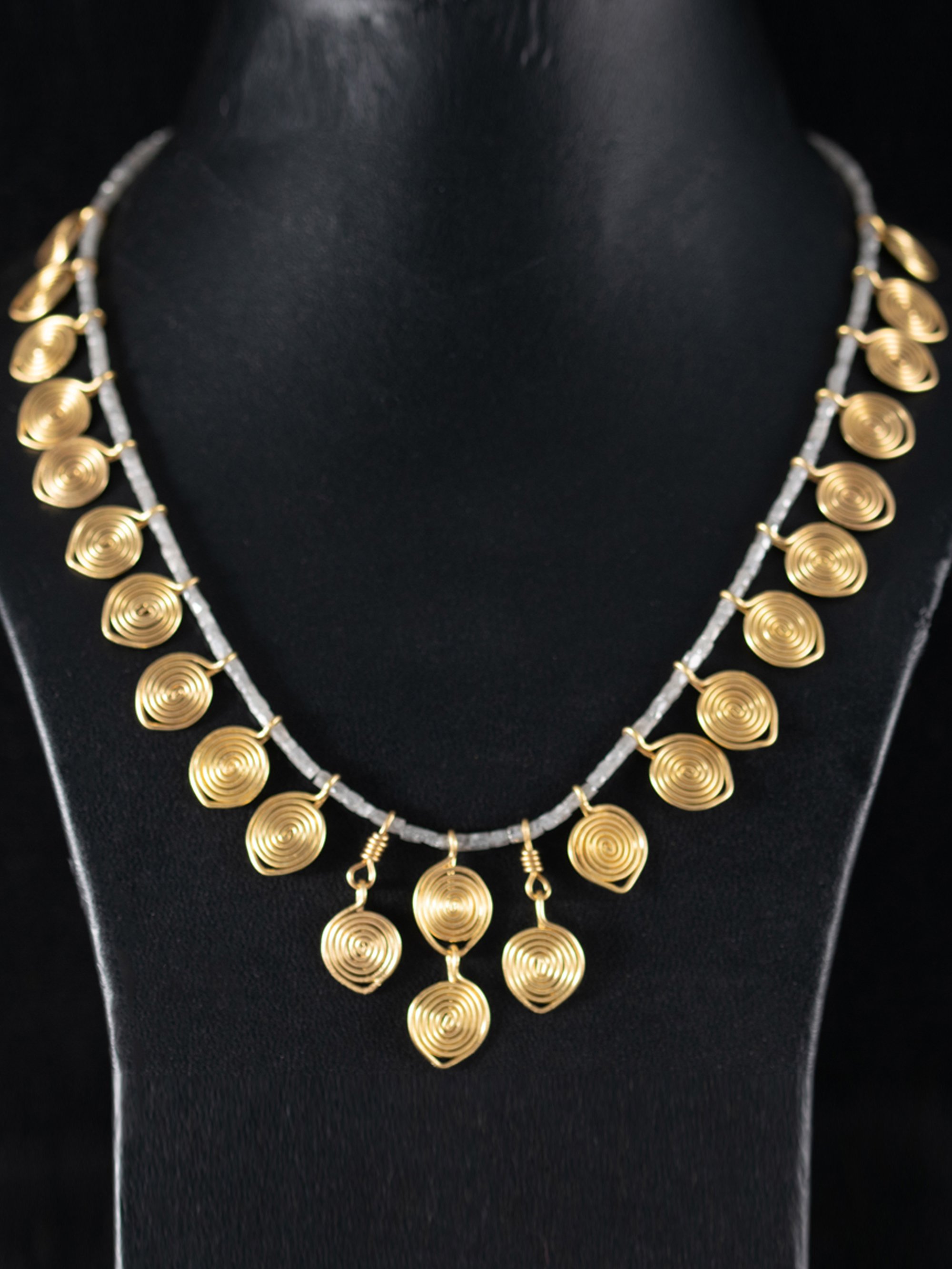 Coral & Gold Necklet — Polly Gasston Jewellery
