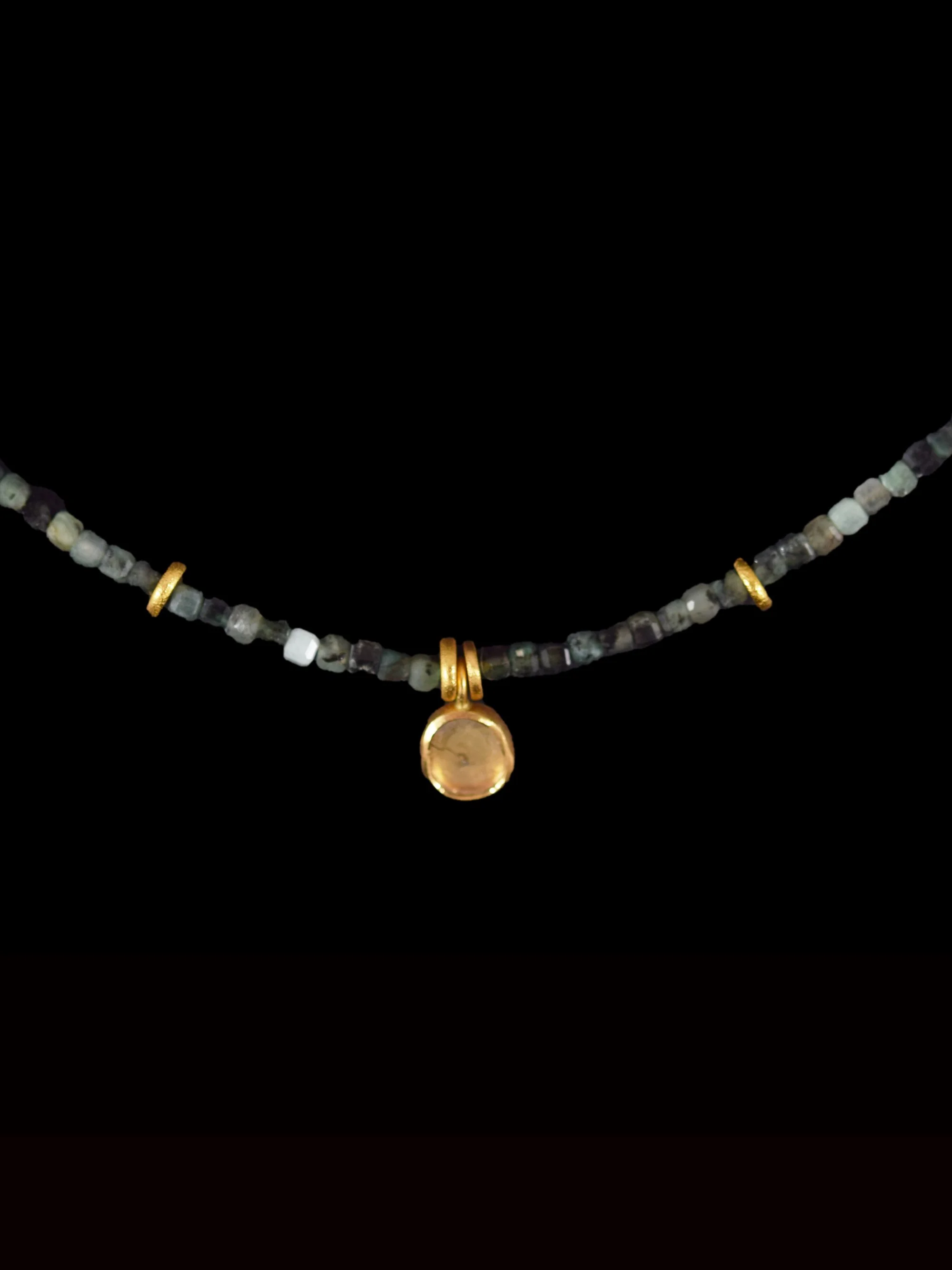 Coral & Gold Necklet — Polly Gasston Jewellery