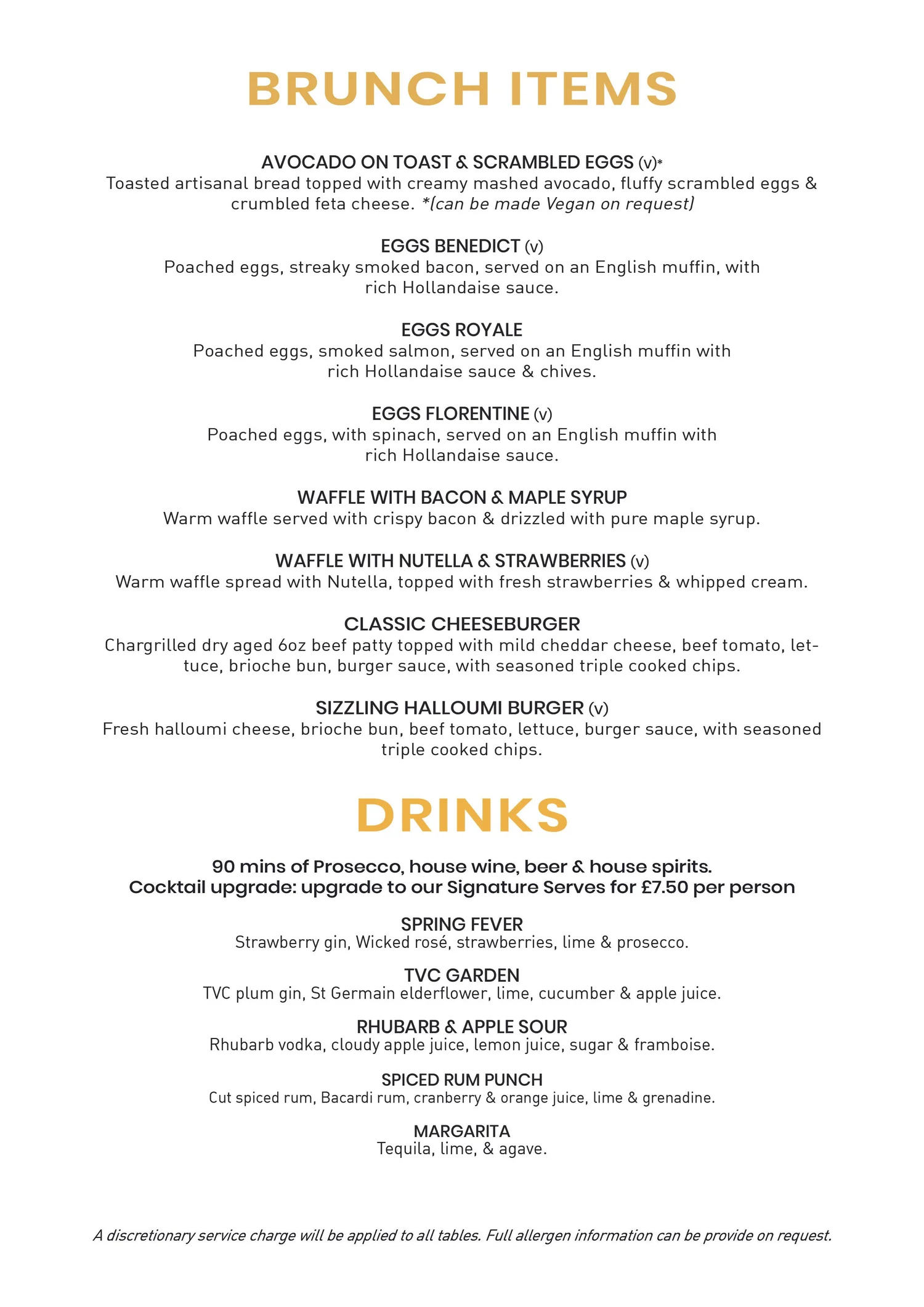 Bottomless Brunch at The Varsity Club Oxford - unlimited drinks ...