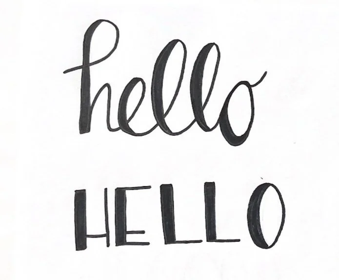 The Word You In Cursive