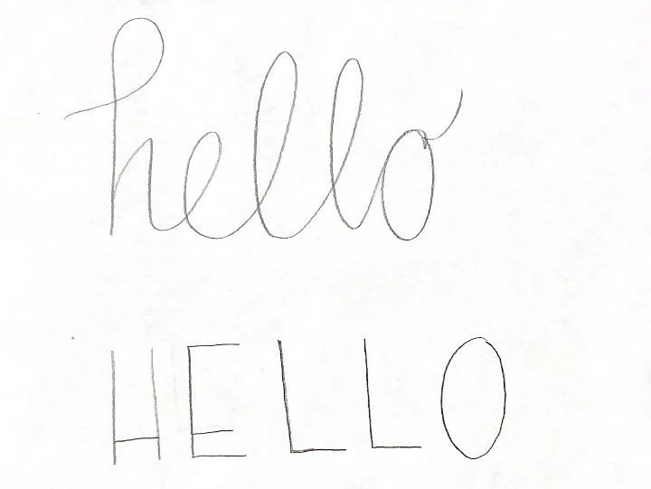 The Word You In Cursive