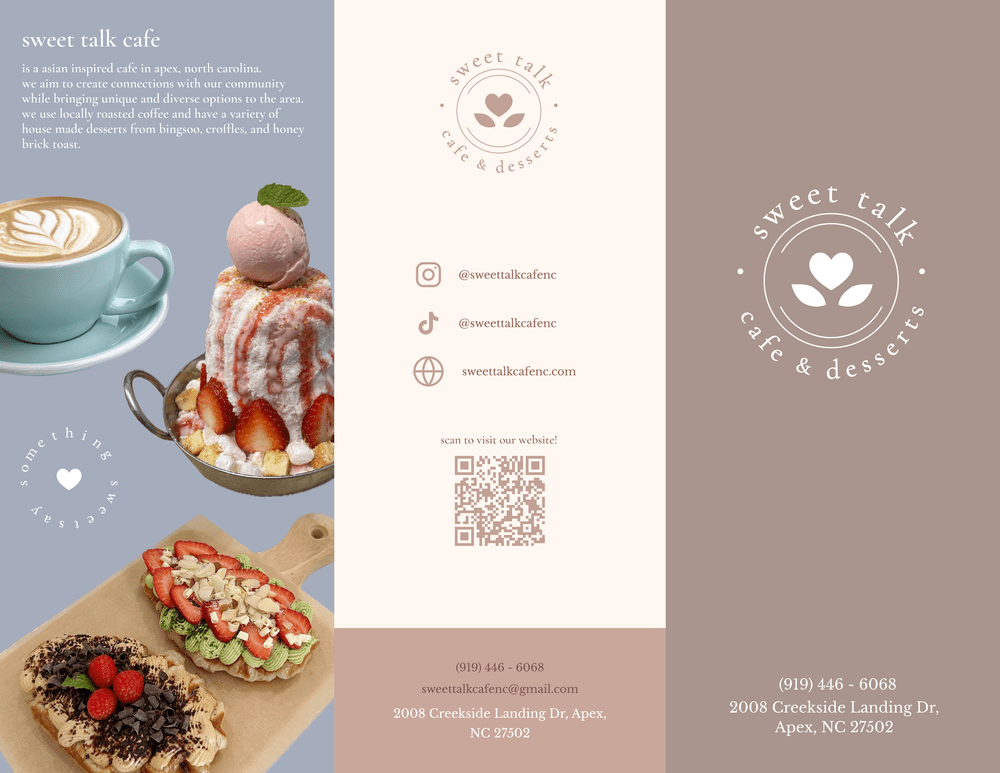 Menu — Sweet Talk Cafe