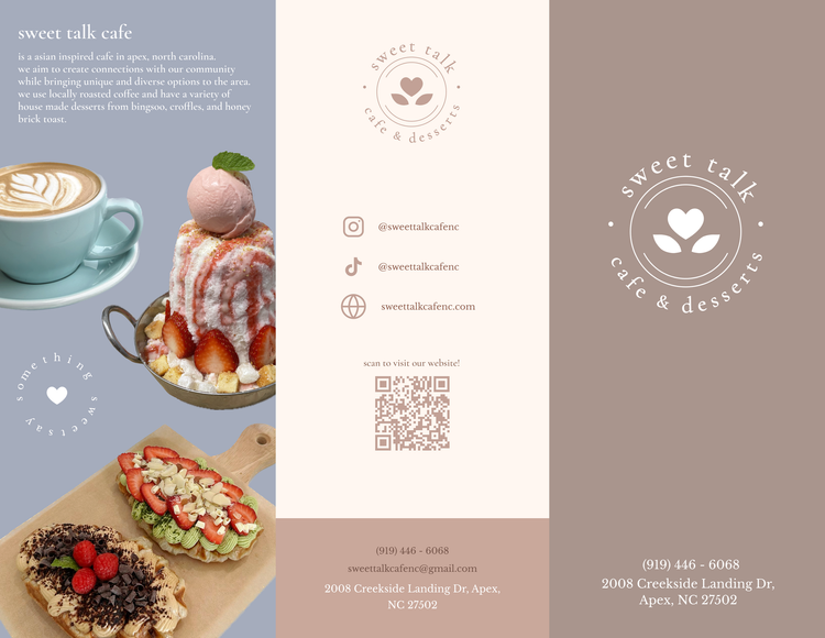 Menu — Sweet Talk Cafe