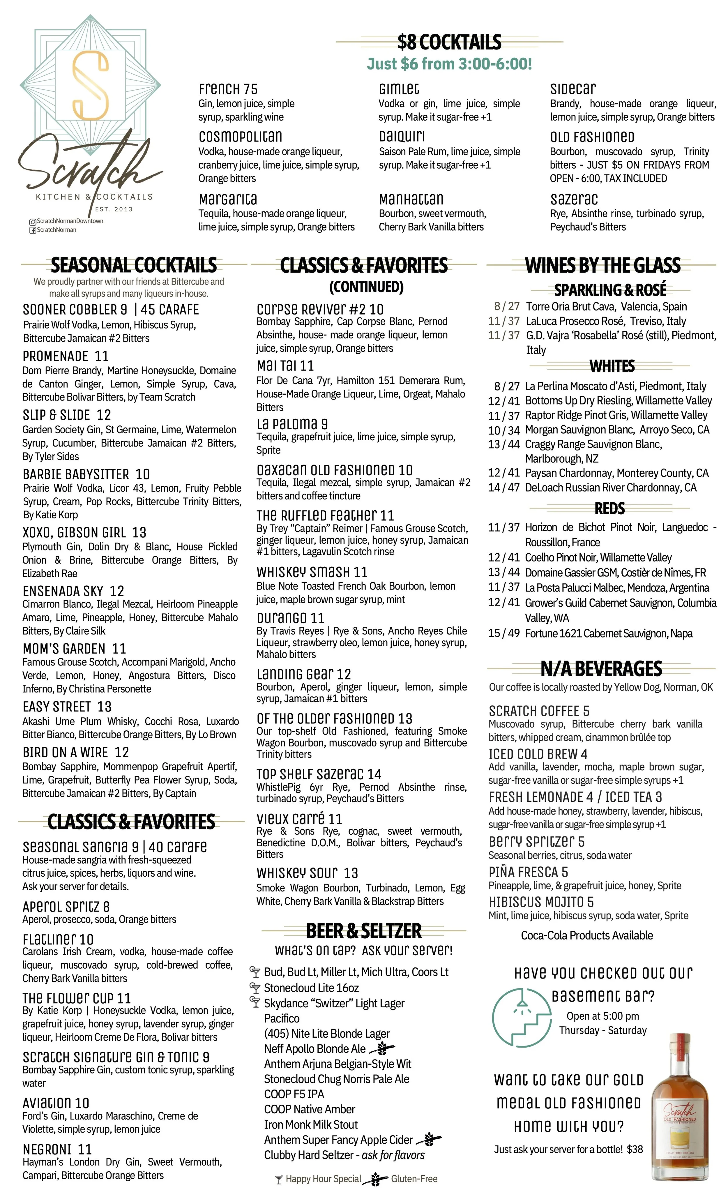 menus | Discover Your Favorite Dishes – Order Now — Scratch Norman
