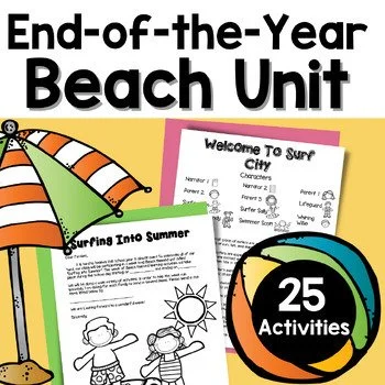 End of the Year Activities Beach Theme for Last Week of School Beach ...