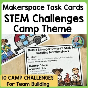 Christmas STEM Story Stations: Makerspace Task Cards: Challenges & Read ...